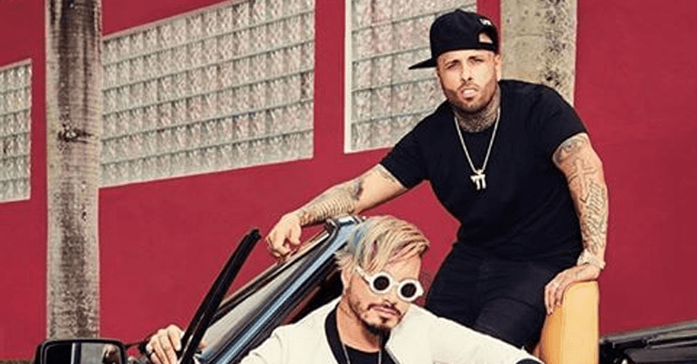 J Balvin le roba el auto a Nicky Jam… ¡Y todo está en video!